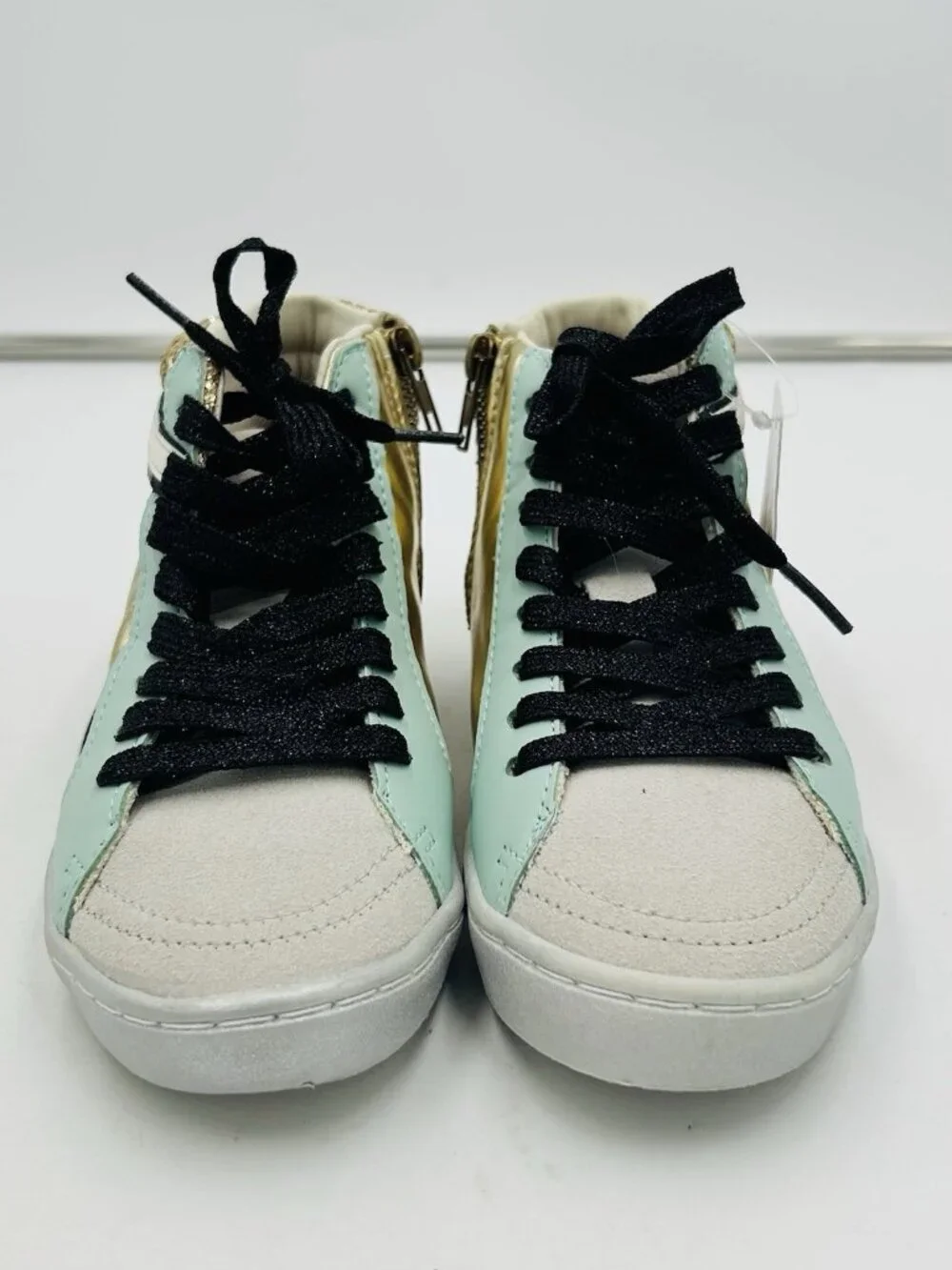 Justice | Shoes | Justice Sport Girls Zipup Hightop Sneakers Metallic ...